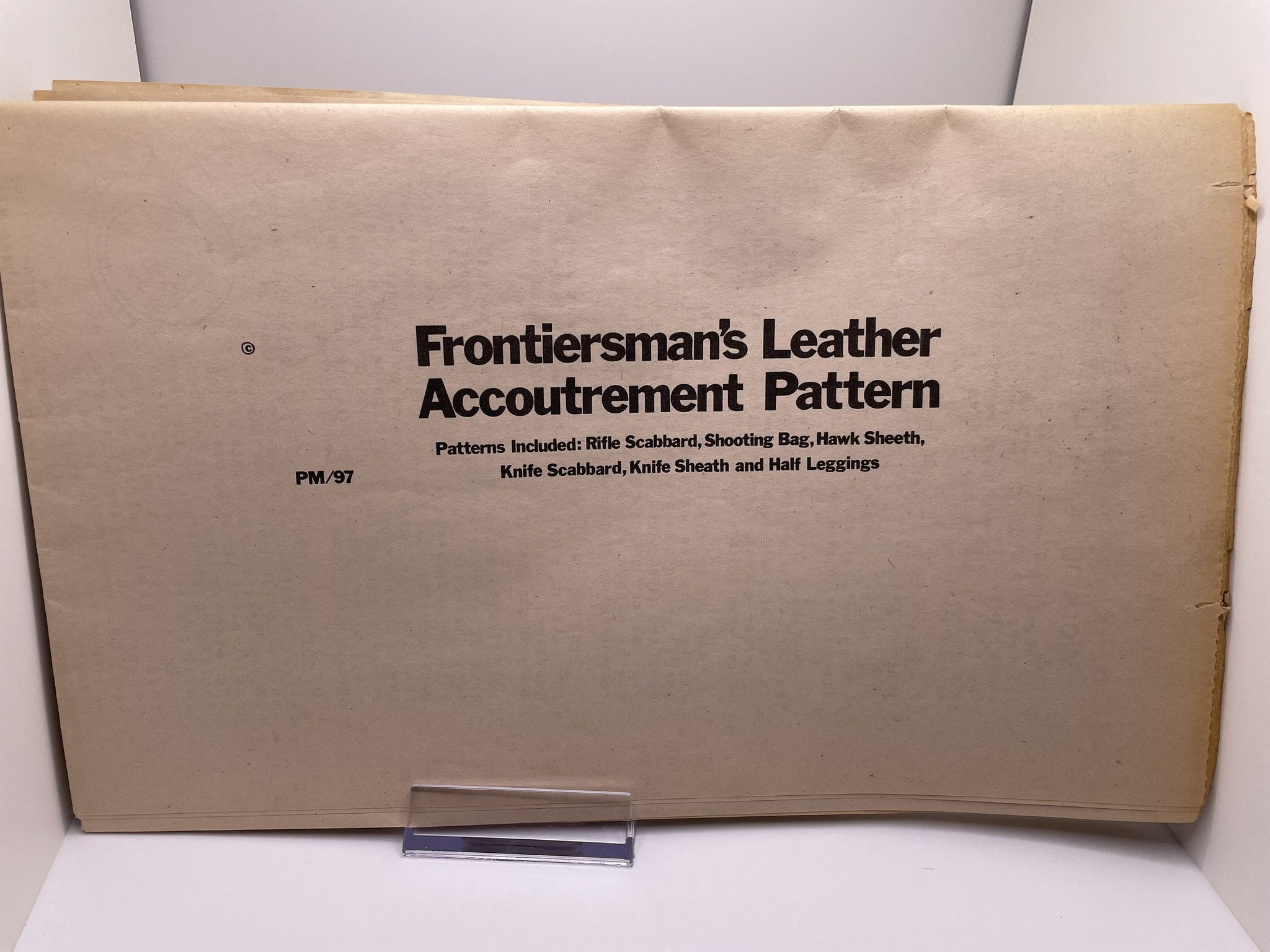 Frontier Reenactment Leather Accoutrements Uncut FF Rifle and Knife ...