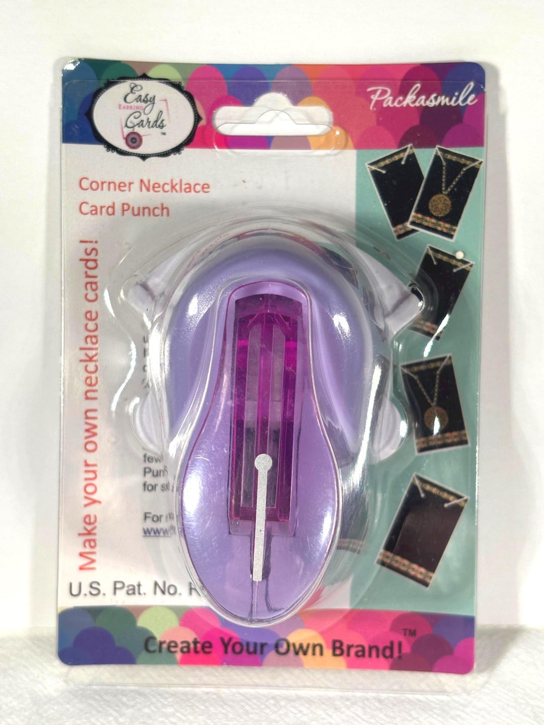 Corner Necklace Card Punch - New, Packasmile Easy Cards - Etsy