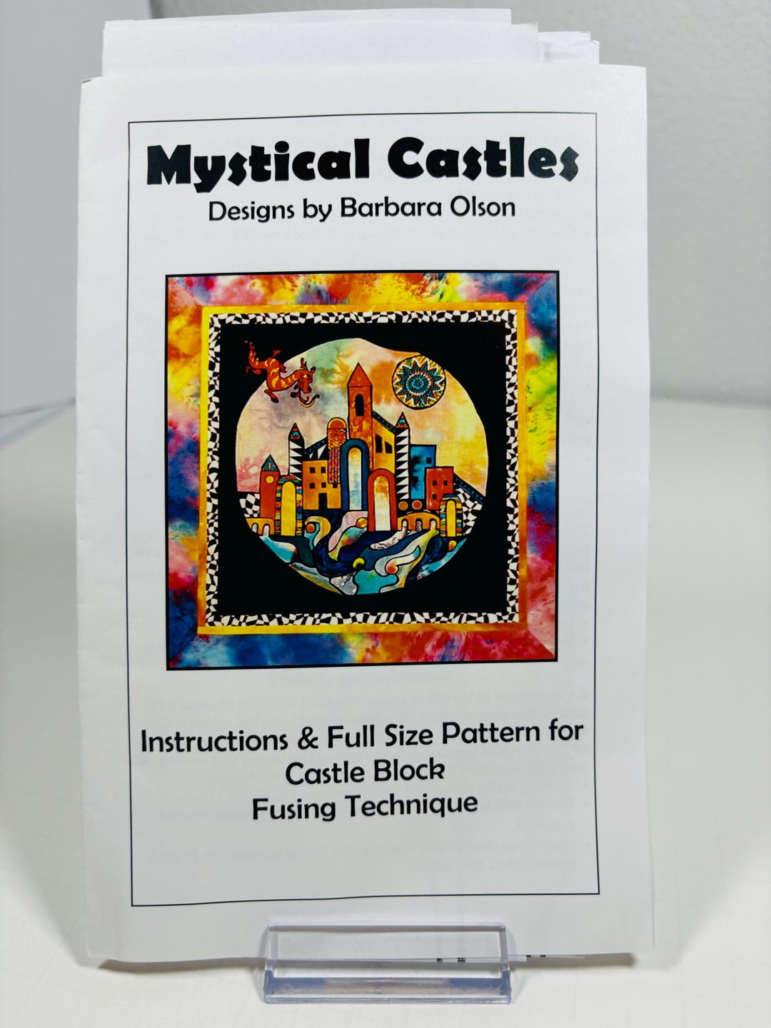 Mystical Castles Uncut FF 18" X 18" Quilt Block by Barbara Olson - Etsy