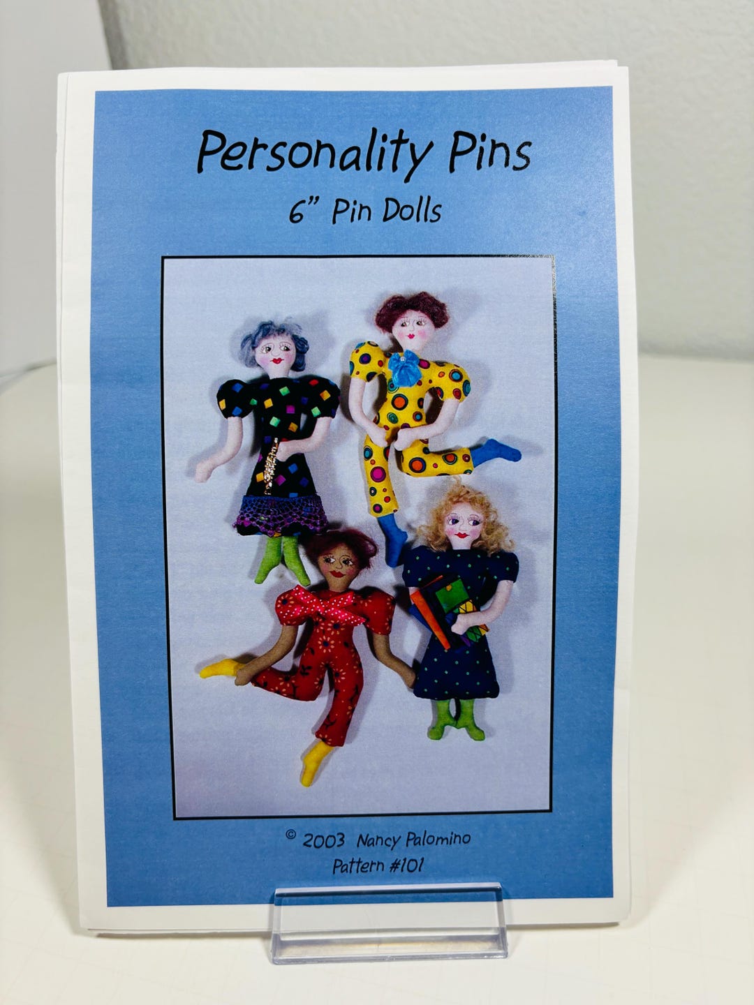 Personality Pins 6" Pin Dolls Uncut FF by Nancy Palomino Pattern #101 ...
