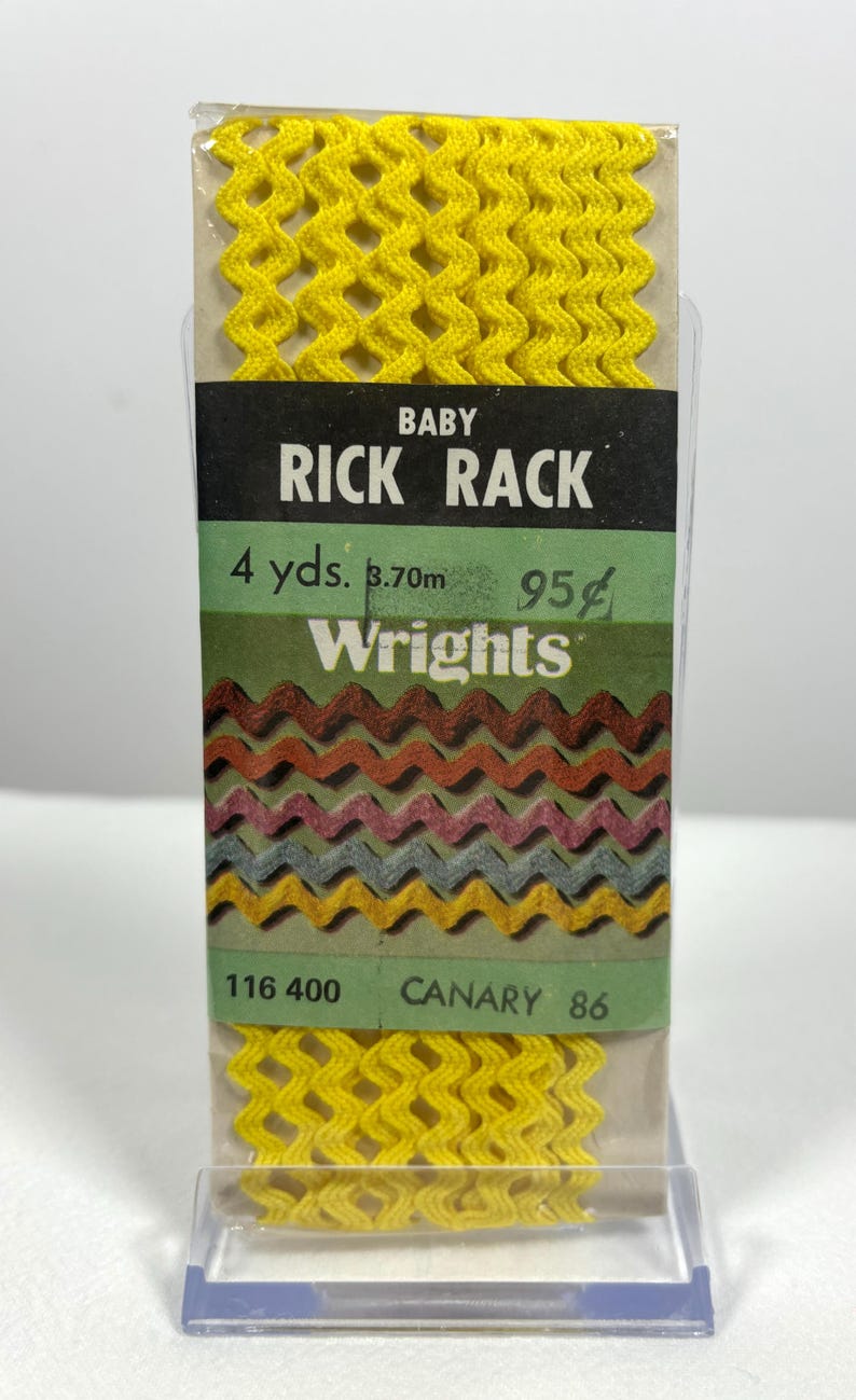 Baby Rick Rack 1/4" 4 Yards Each New - Discontinued Stock Wrights - Etsy