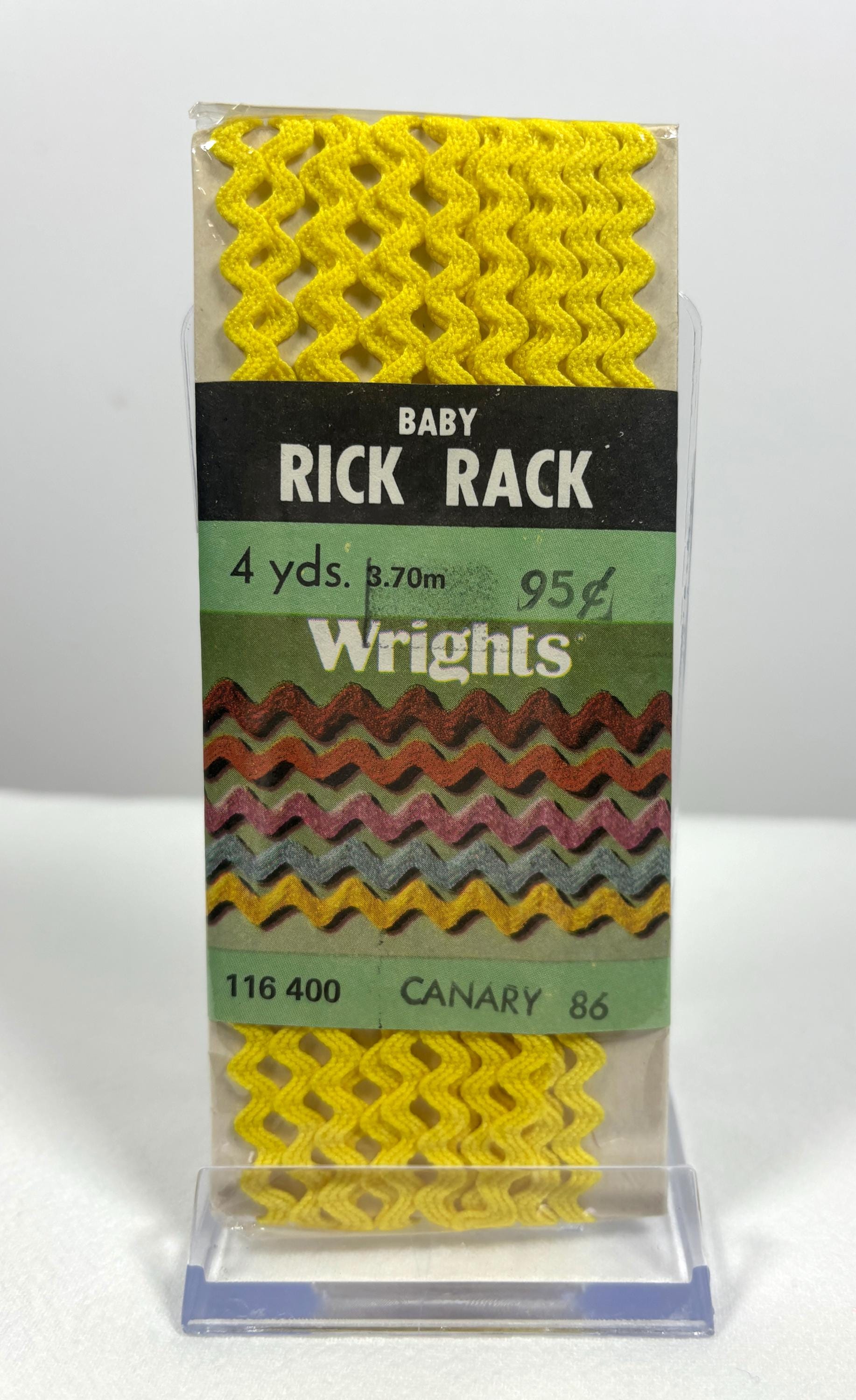 Baby Rick Rack 1/4" 4 Yards Each New - Discontinued Stock Wrights - Etsy