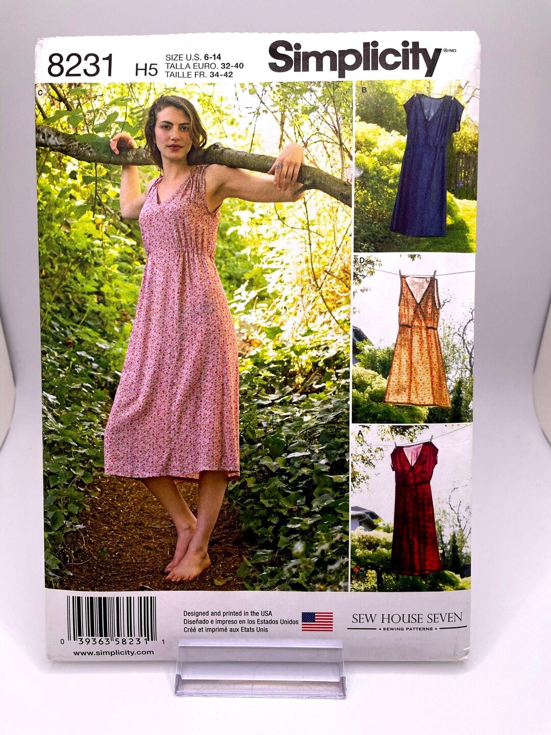 Simplicity 8231 Uncut FF #1 Misses Sizes 6 - 14 Casual Loose Fitting ...