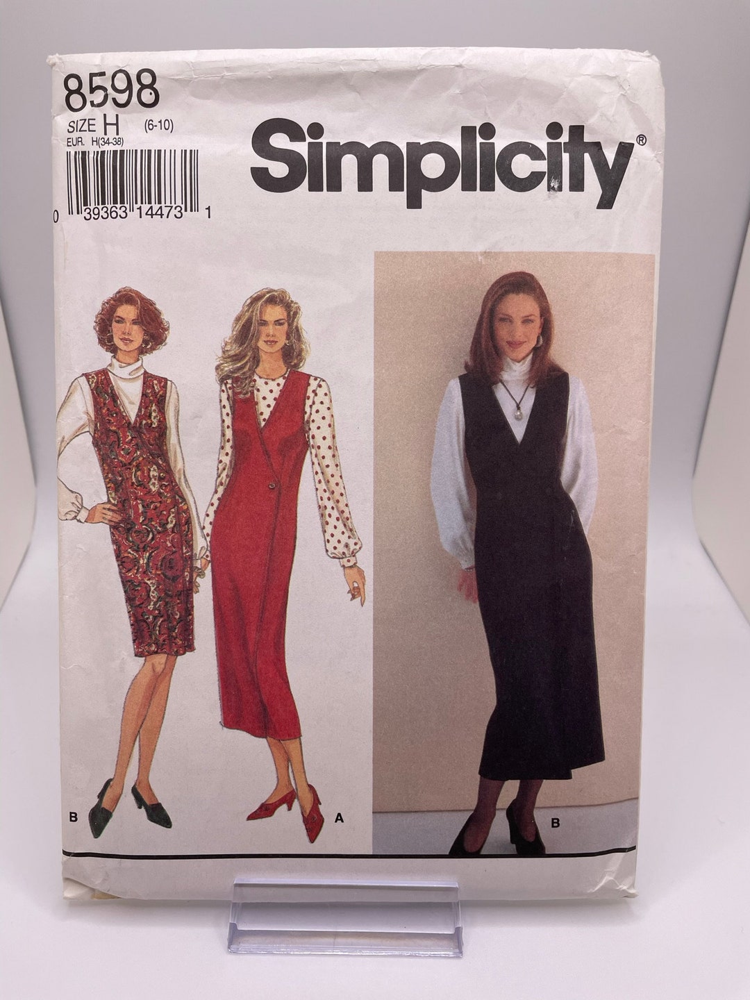 Simplicity 8598 Sewing Pattern: Misses' Blouse and Jumper, Sizes 6-10 ...