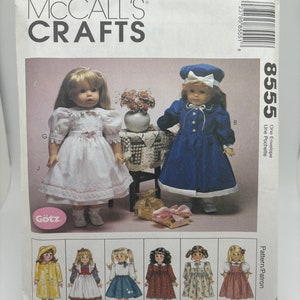 Mccall's 8555: 18" Doll Clothing Pattern - Uncut FF - Etsy