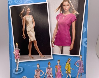 Simplicity 2930 Uncut FF Women's Sizes 16 24 Tunic With Neckline and ...