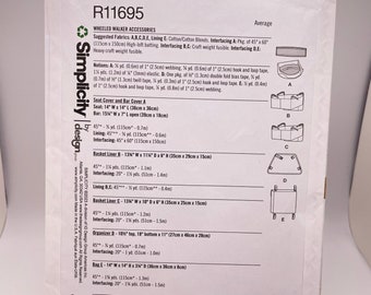 Walker Accessories, Bag and Organizer Simplicity Sewing Pattern S9400 ...