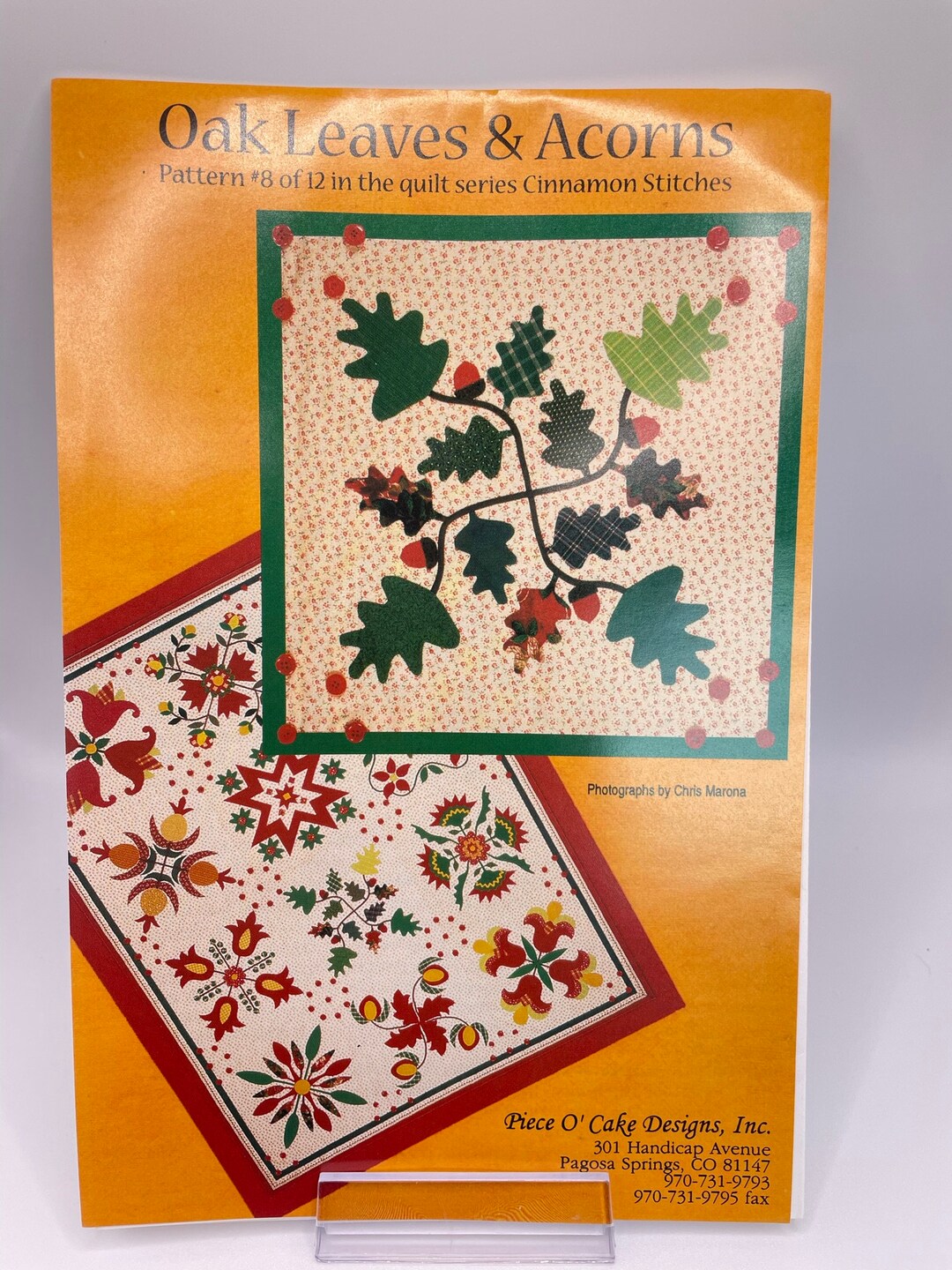 Oak Leaves and Acorns Quilt Block Pattern: Cinnamon Stitches Series - Etsy