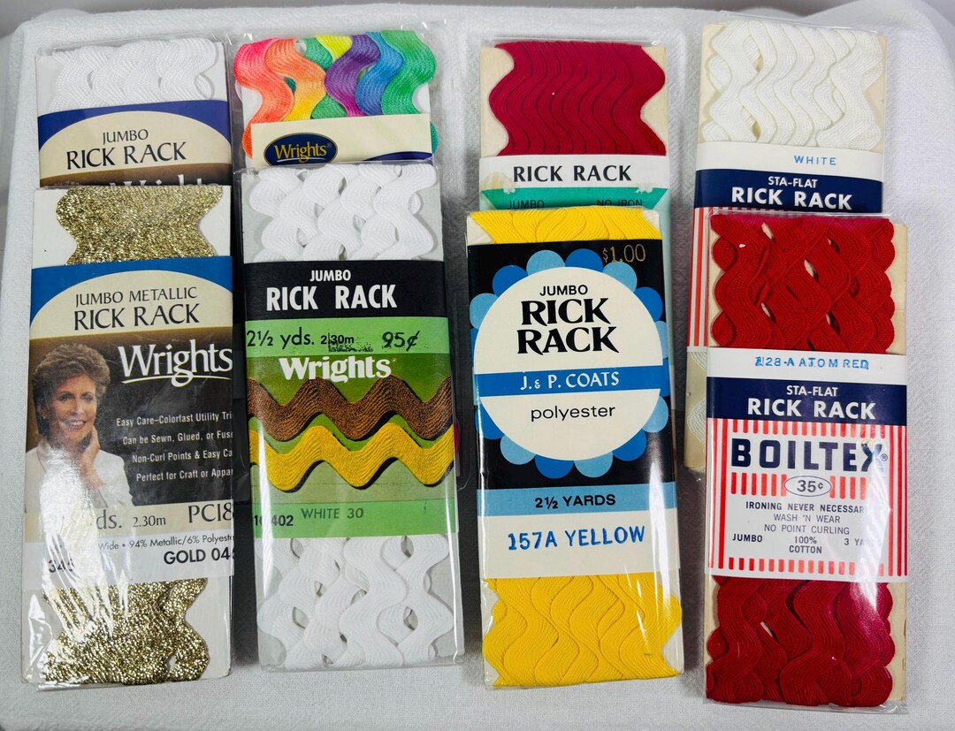 Wrights Jumbo Rick Rack New - Discontinued Vintage Stock - Etsy