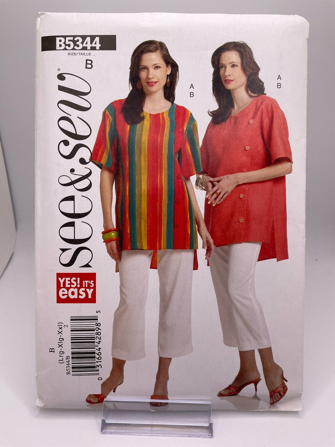 See & Sew B5344 Uncut FF Misses Sizes L - XXL Misses Tunic and Pants - Etsy