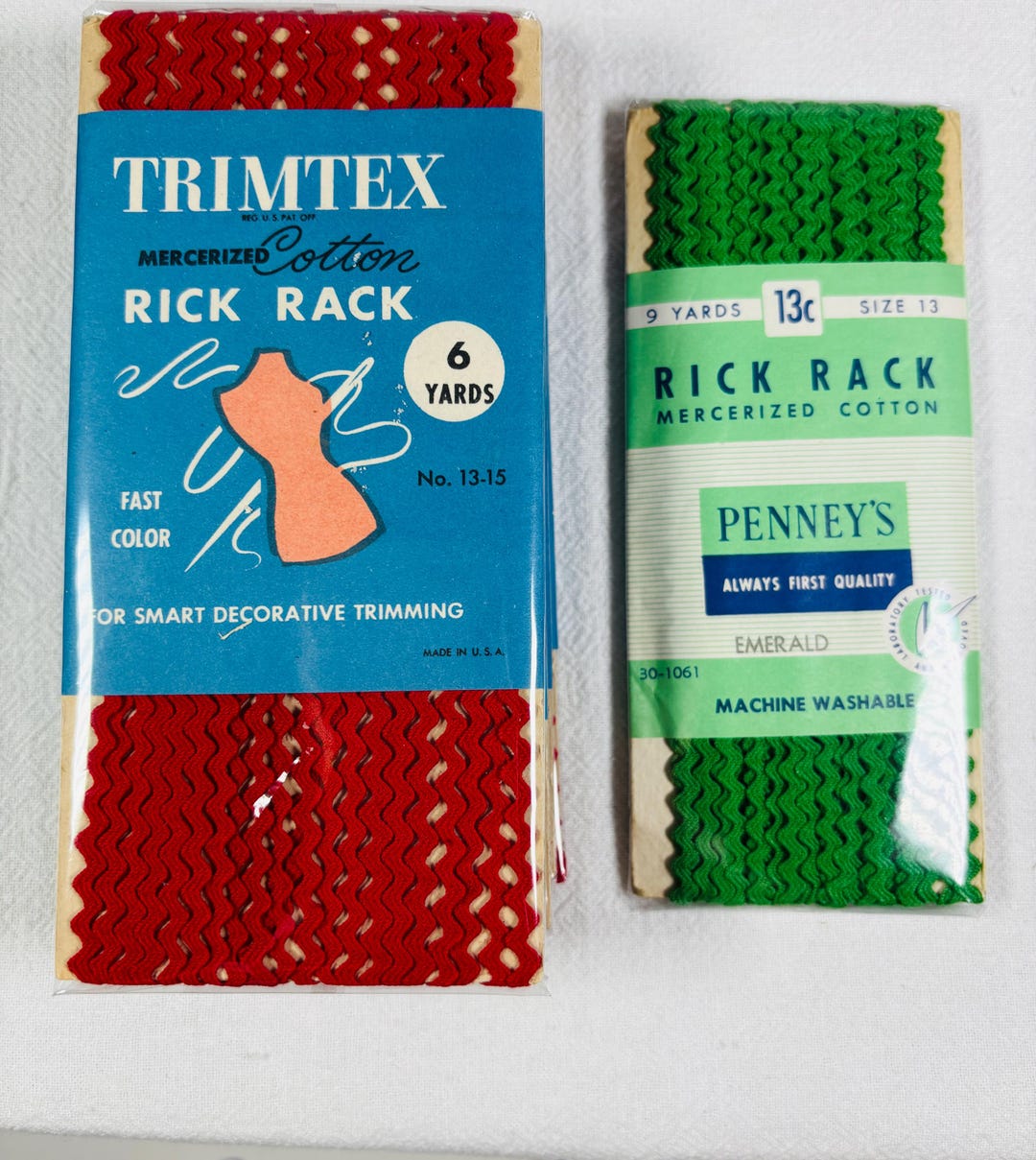 Mini Rick Rack 1/8" Trimtex, Penney's, Yardage Varies - Please See ...