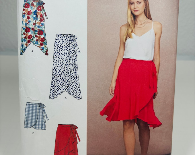 Simplicity 8606 Uncut Ff Misses Sizes 6 - 14 Misses Wrap Skirt in Four ...