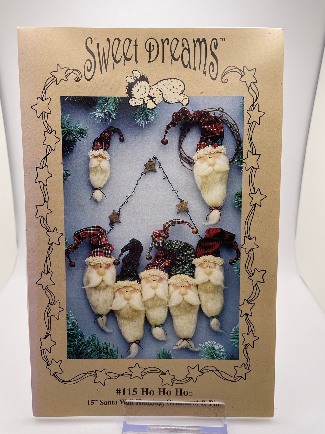 Santa Wall Hanging Pattern: 15" Ornament & Pin #115 - Etsy