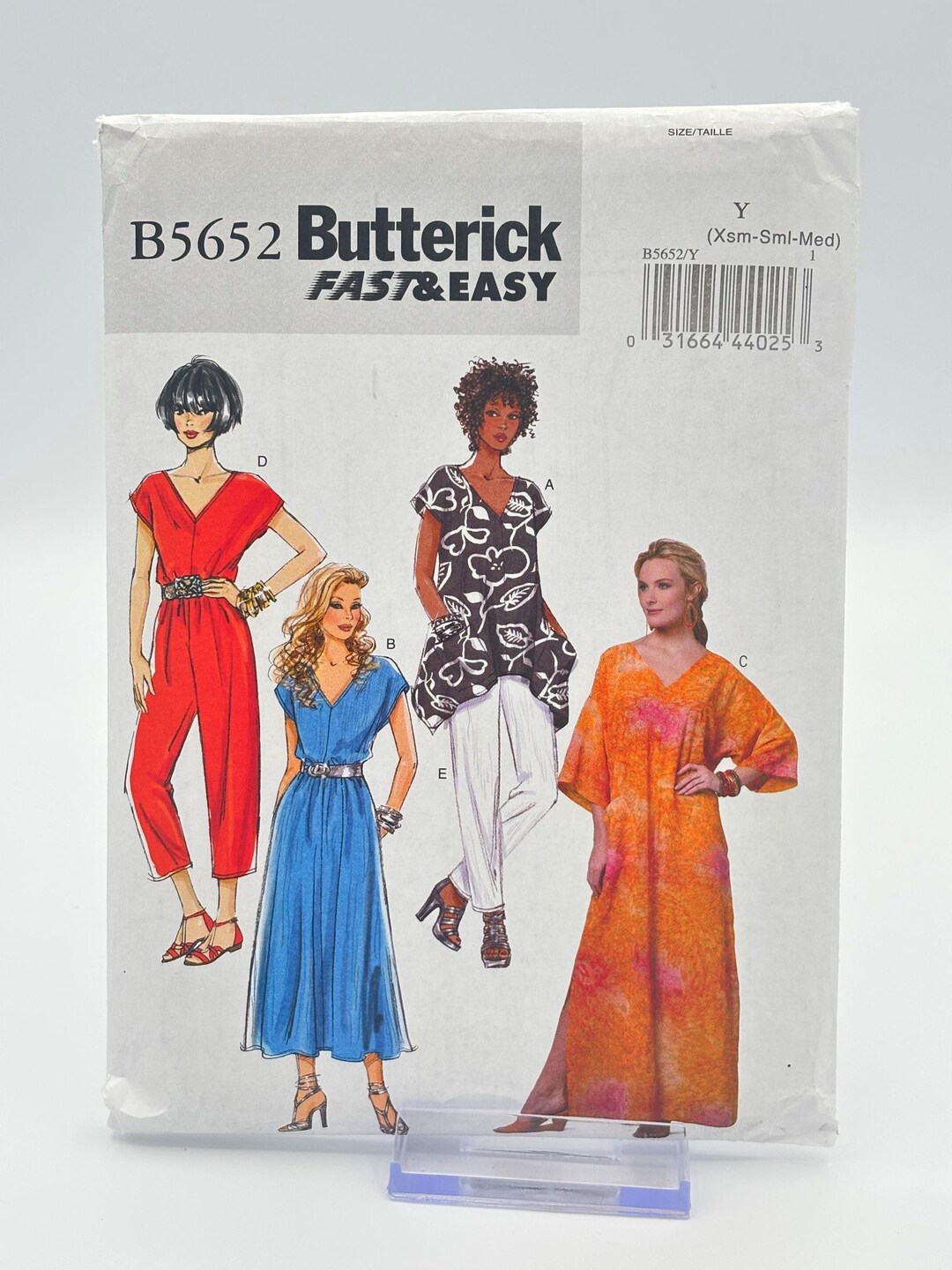 Caftan, Tunic, Jumpsuit Sewing Pattern: Butterick B5652 (XS-M) - Etsy