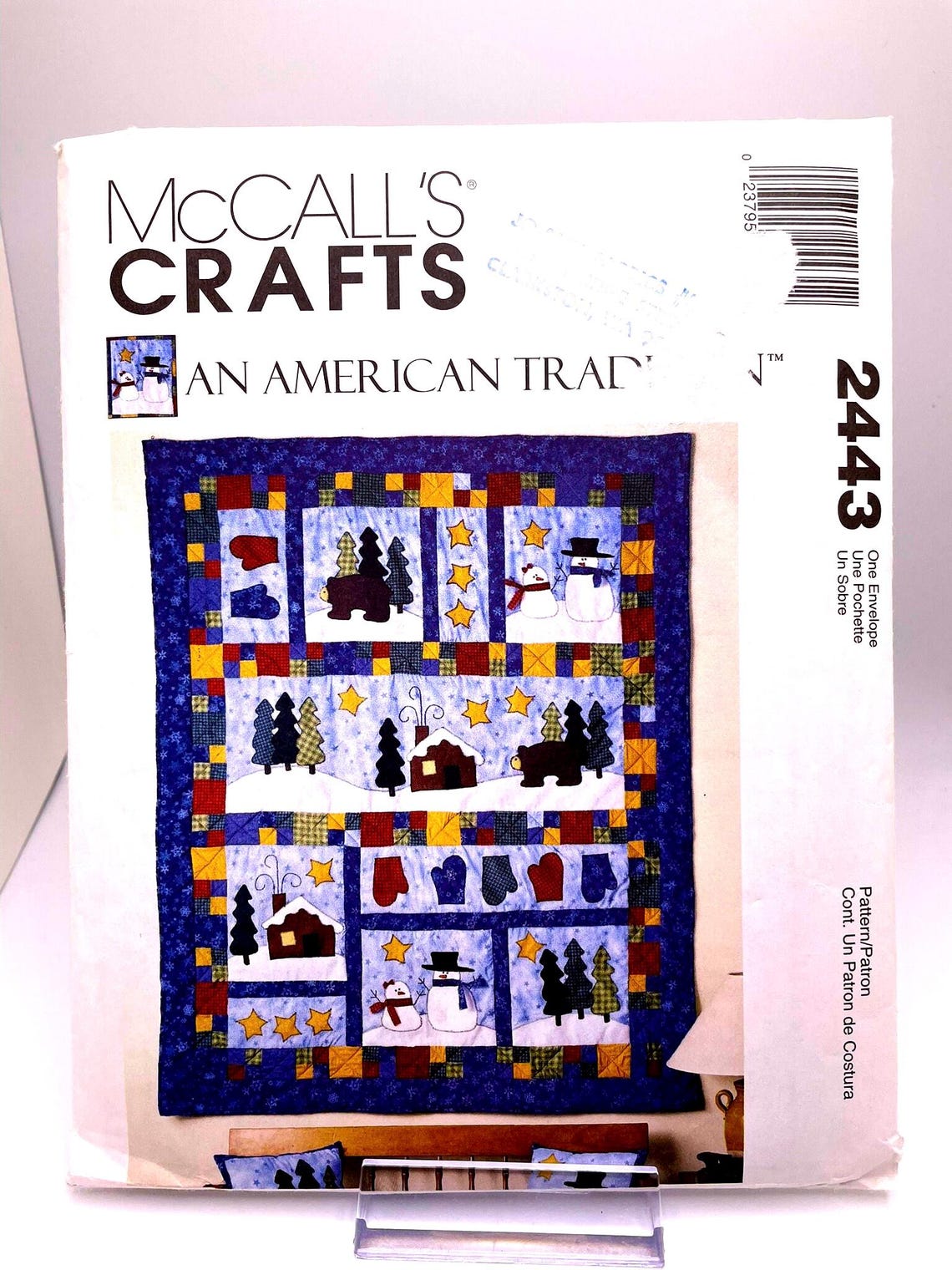 Mccall's 2443 Winter Scene Quilt Pattern: Applique Pillow, Mantle Cover ...