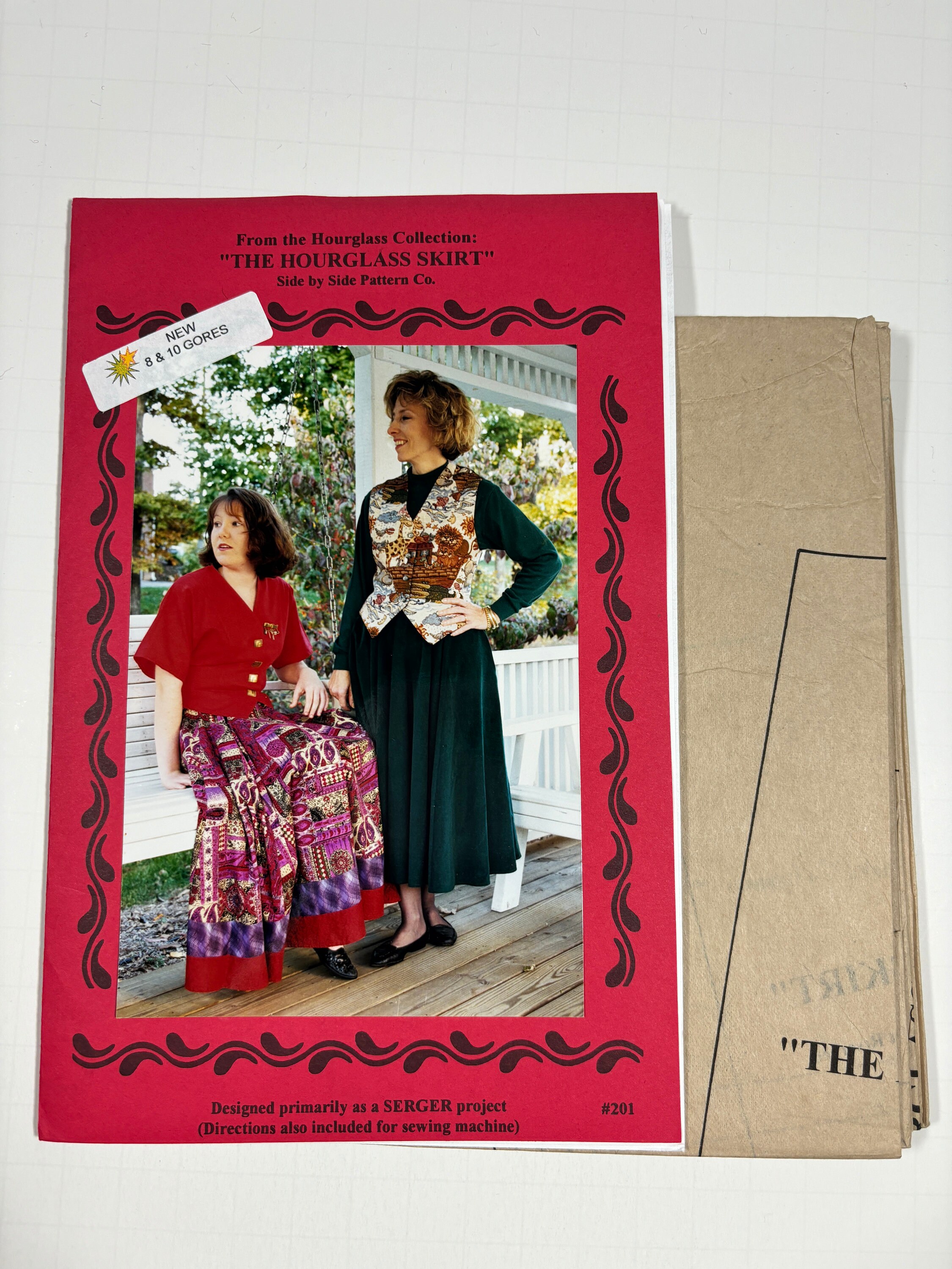 The Hourglass Skirt Side by Side Pattern Co., Full Paper Pattern ...