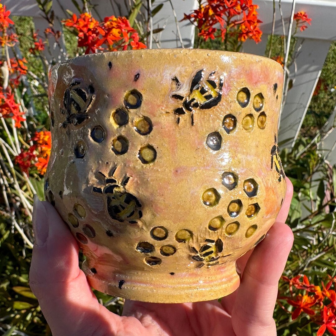 Beehive Handless Mug 10oz - Etsy