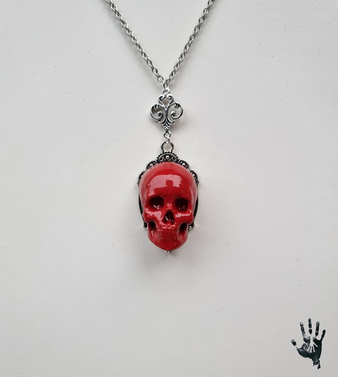 Skull Necklace, Gothic Necklace, Oddities Jewelry, Macabre Jewelry ...