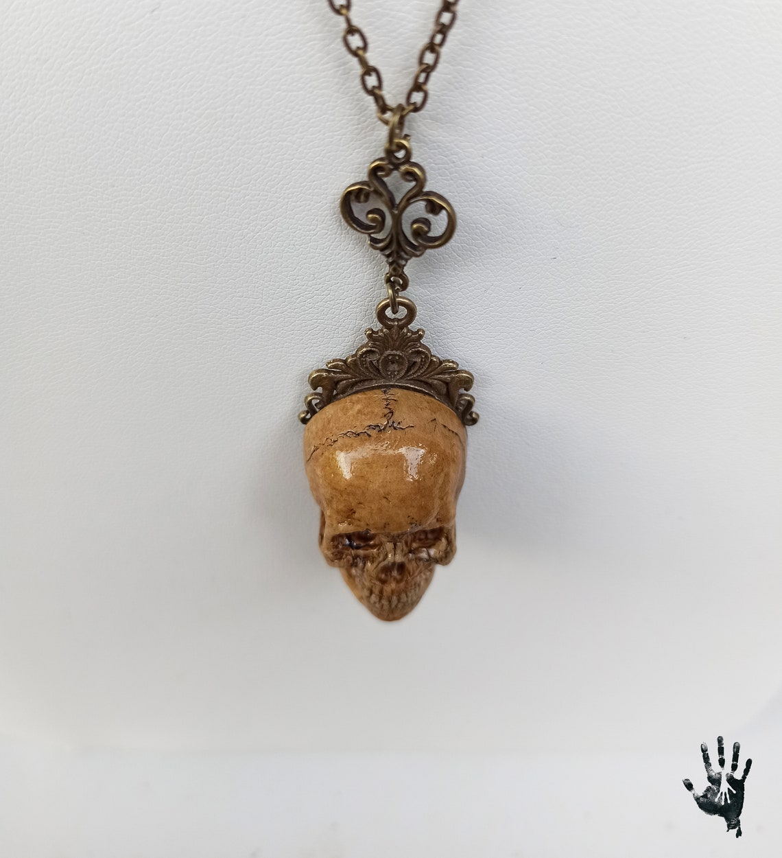 Skull Necklace, Gothic Necklace, Oddities Jewelry, Macabre Jewelry ...