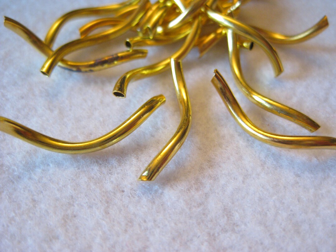 Metal Tube Gold 1.5 X 25mm, Twist - Etsy