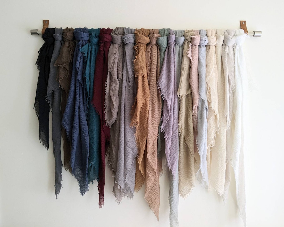 Pick 3 Gauze Scarves: Lightweight Crinkle Scarf Set - Etsy