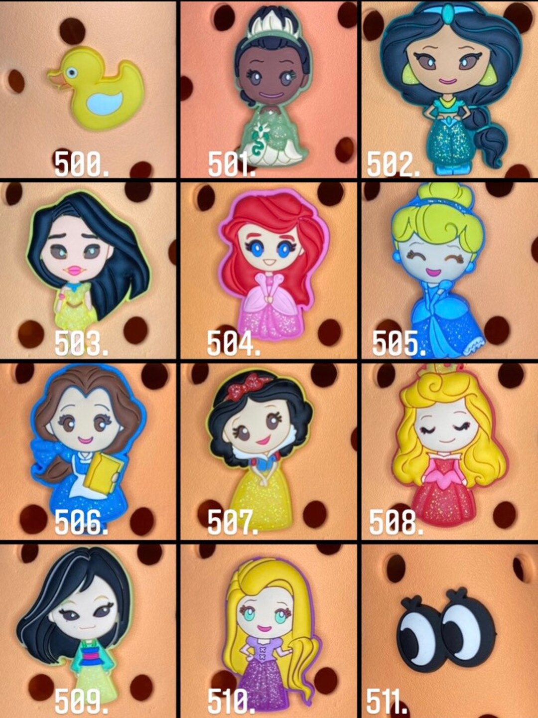 500 - 565 Princess Croc - Etsy