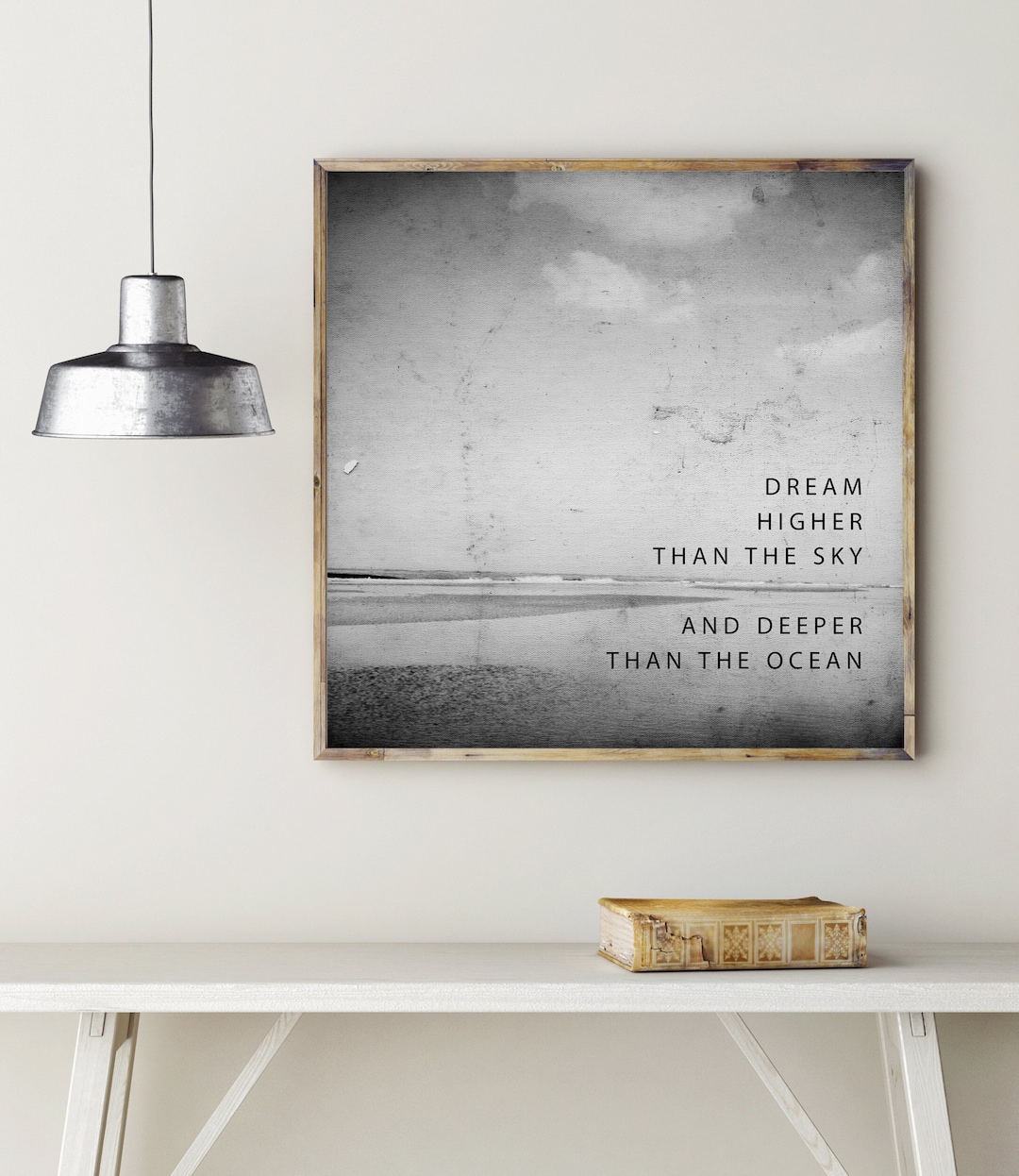 Quote Poster Dream Higher Than the Sky - Etsy