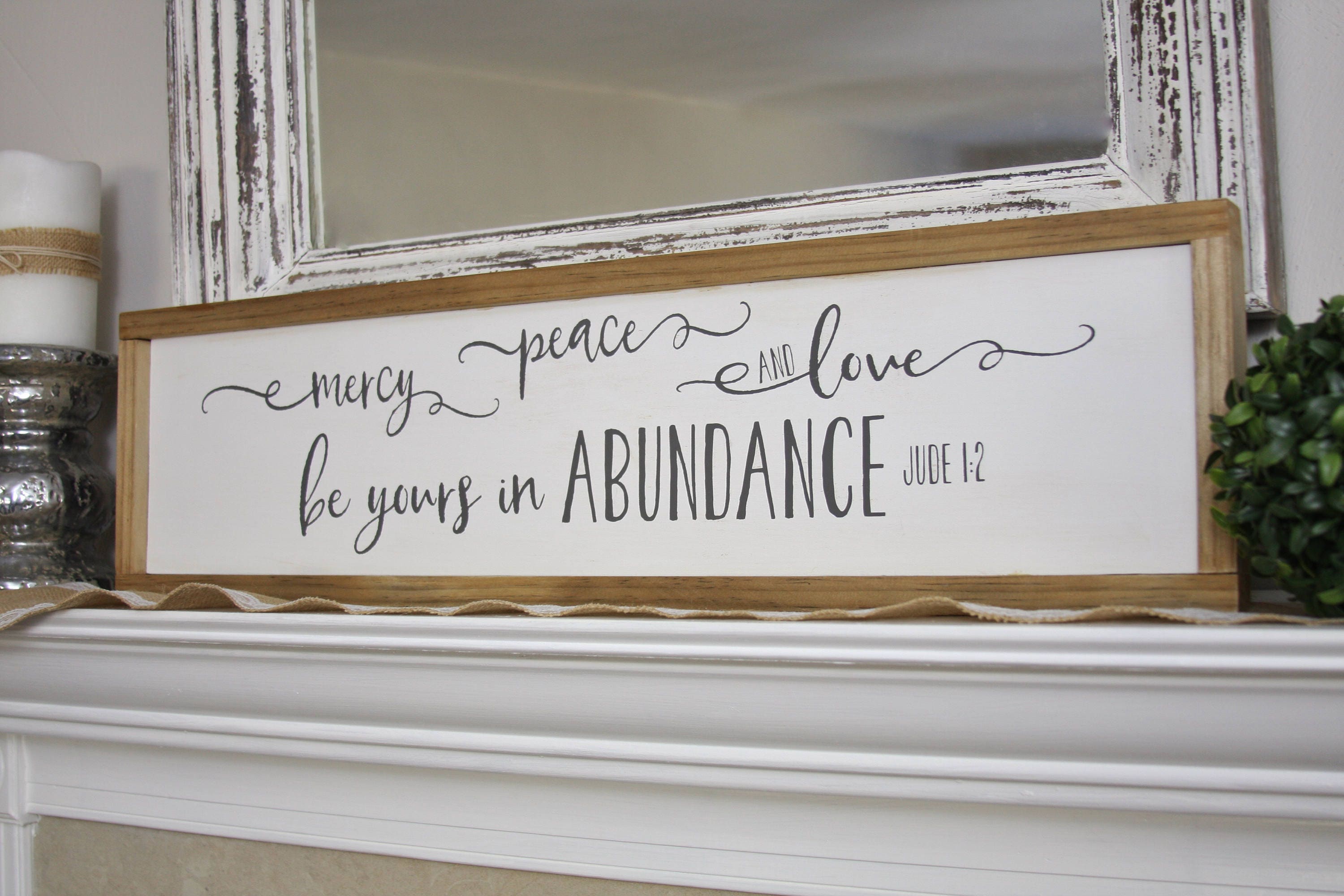 Bible Verse Sign Wooden Welcome Signs Welcome Signs Front Door Entryway ...