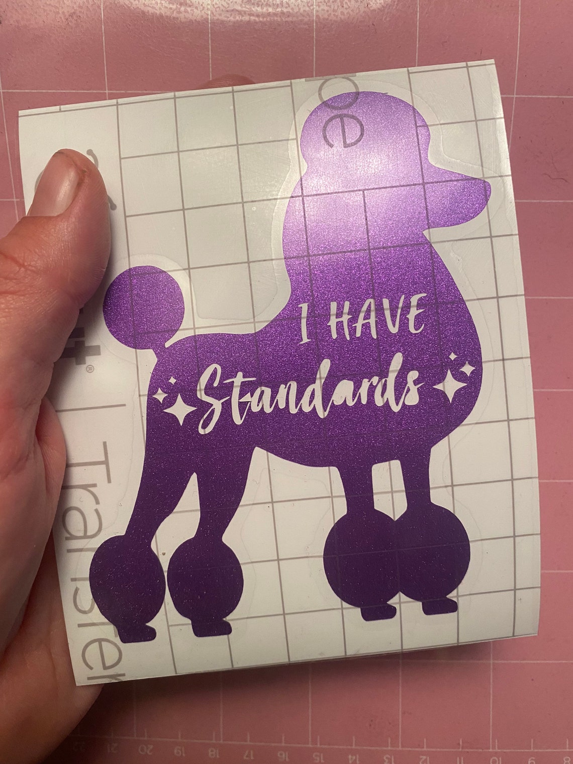 I Have Standards Poodle Puppy Decal Vinyl Sticker for Dog - Etsy