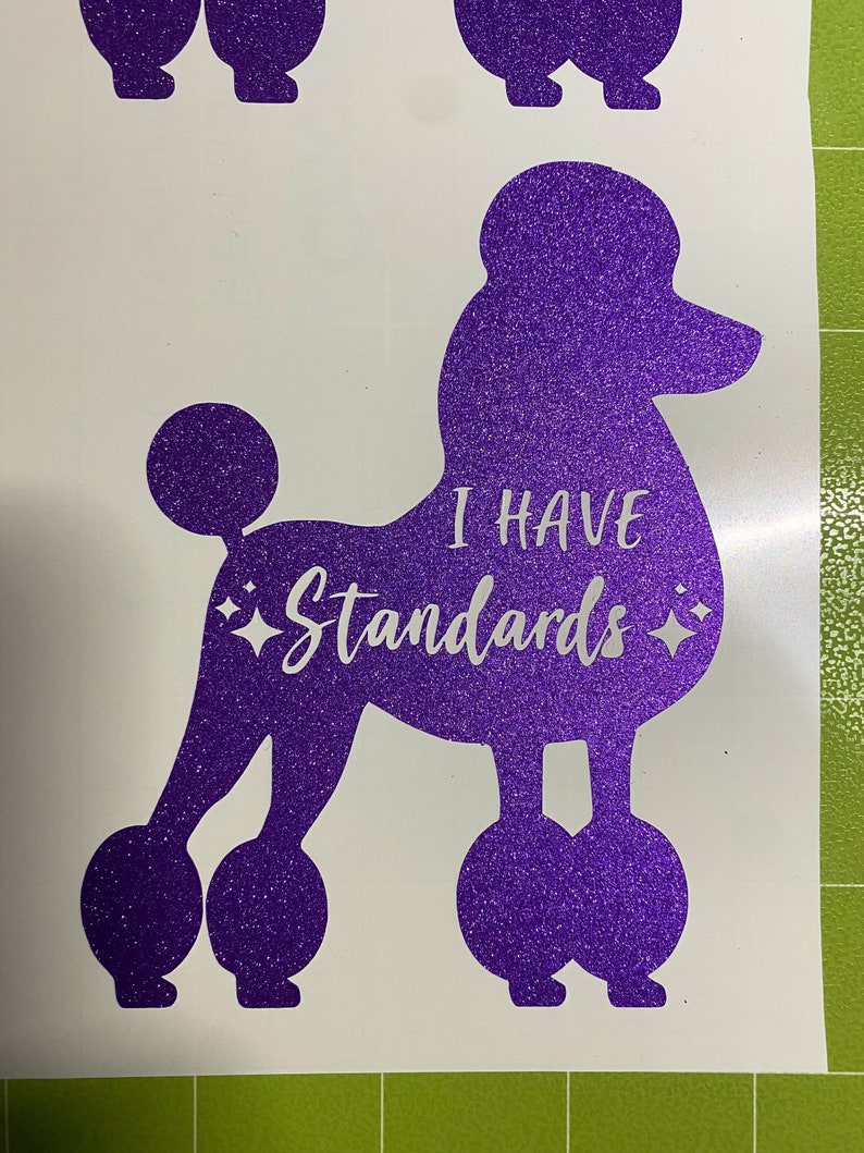 I Have Standards Poodle Puppy Decal Vinyl Sticker for Dog - Etsy