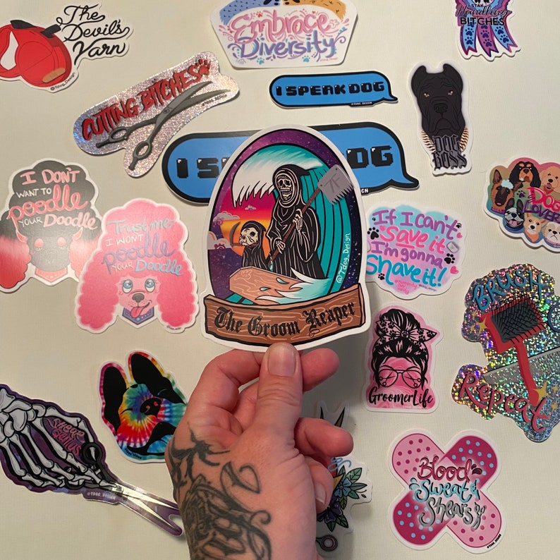 Giant Pack 19 Extreme Dog Groomer / Pet Stylist Stickers - Etsy