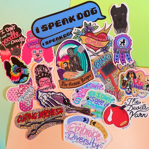 Giant Pack 19 Extreme Dog Groomer / Pet Stylist Stickers - Etsy