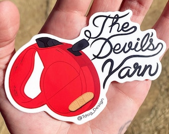 Devil Dog Sticker - Etsy