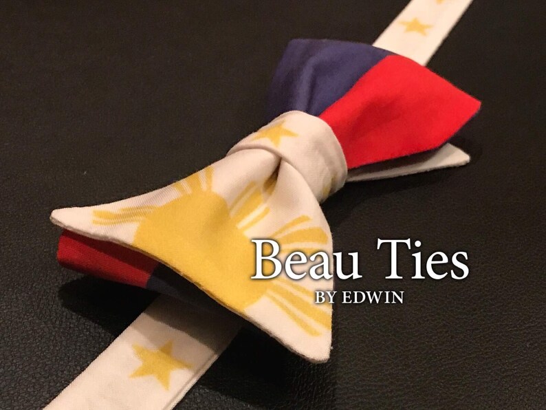 Filipino Flag Bow Tie. Pinoy Pride. Philippines Formal. | Etsy