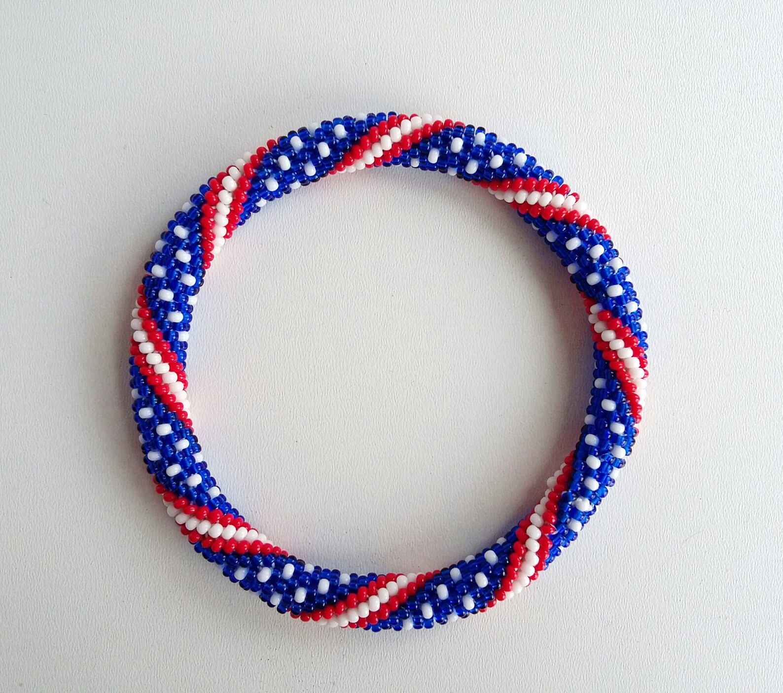 Unisex Stretch Bracelet Flag USA 4th of July Patriotic - Etsy