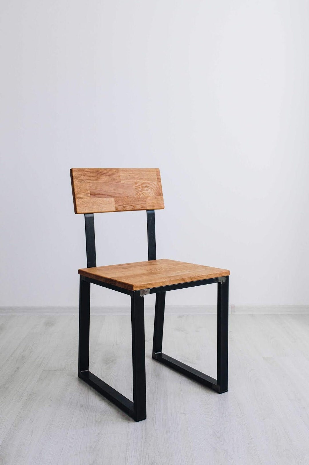 Chair Office Chair Industrial Design Oak Steel for Desk - Etsy