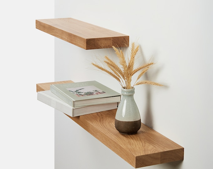BestLoft Corner Shelf Eck Regal Regal Rund Wandregal rund Holz ...