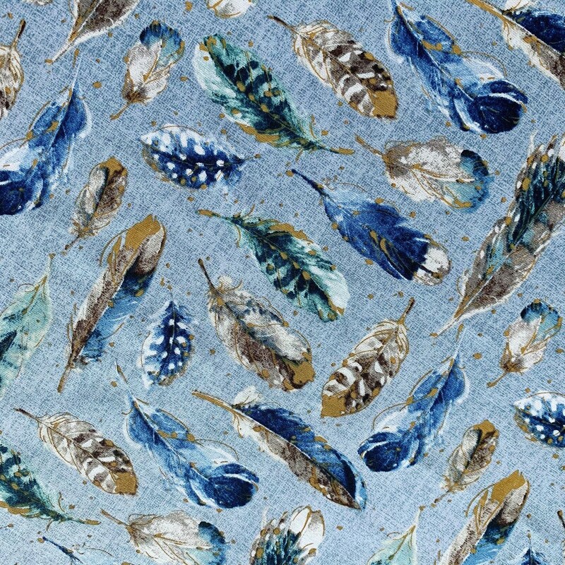 Feather Fabric - Etsy