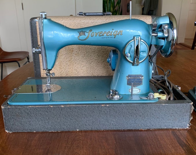 Sovereign Imperial Sewing Machine Restored Antique Machine Working ...