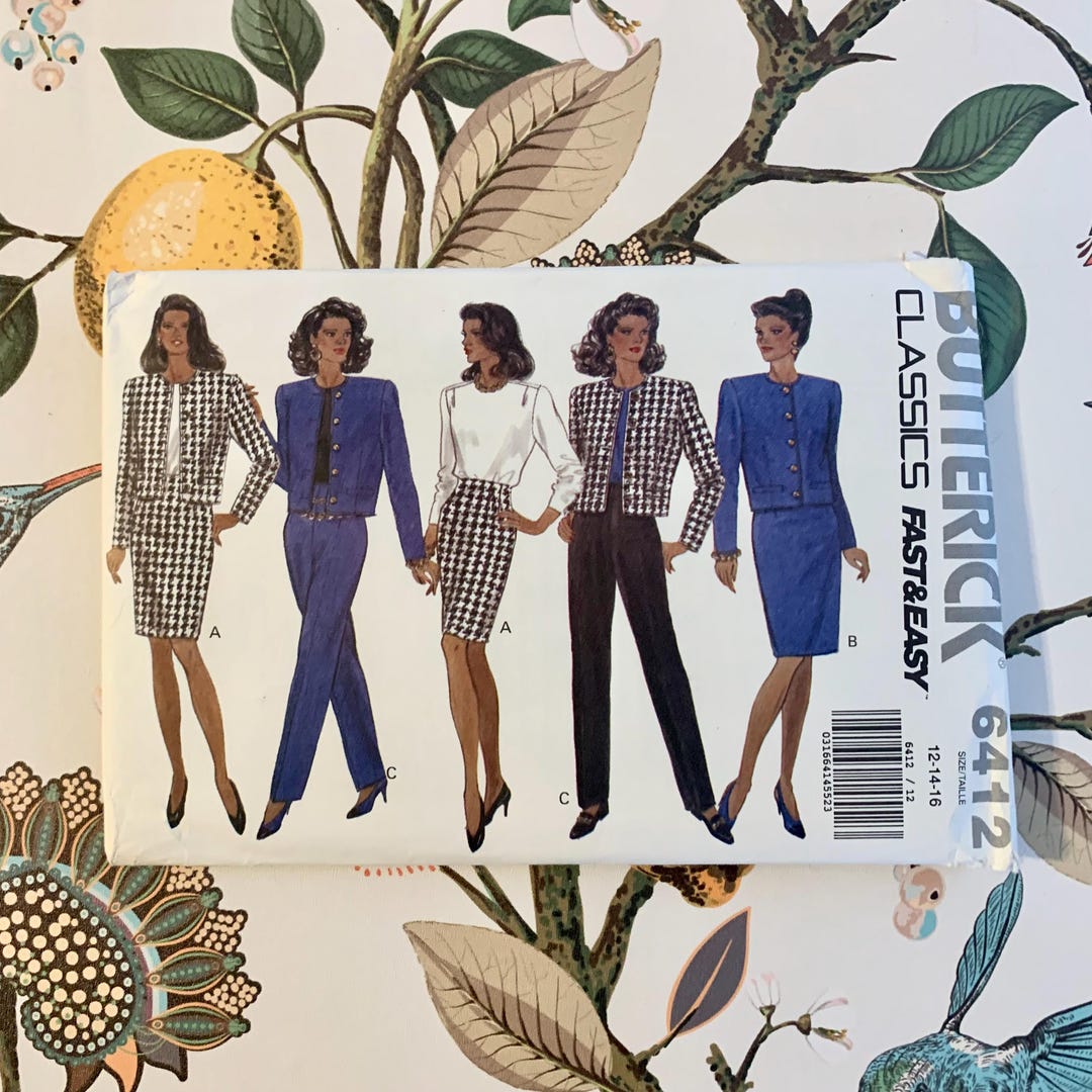 Butterick Sewing Pattern No 6412 / Size 12-14-16 / Bust 36 - 40 ...