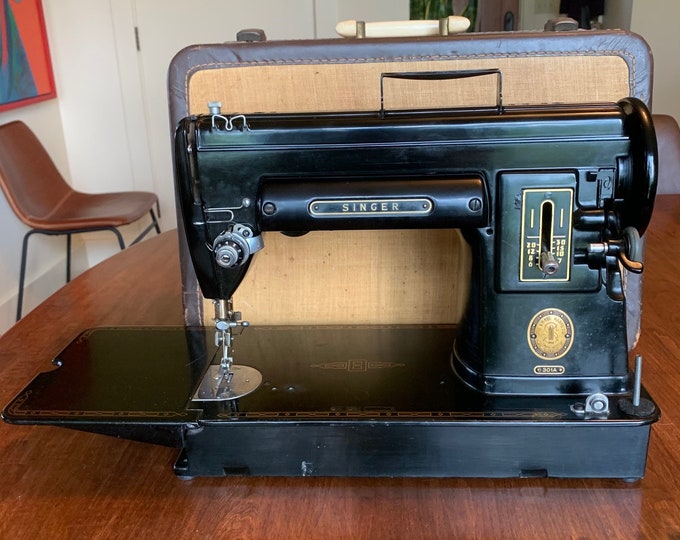 Singer Electric Sewing Machine 301A Folding Table Original Paint ...