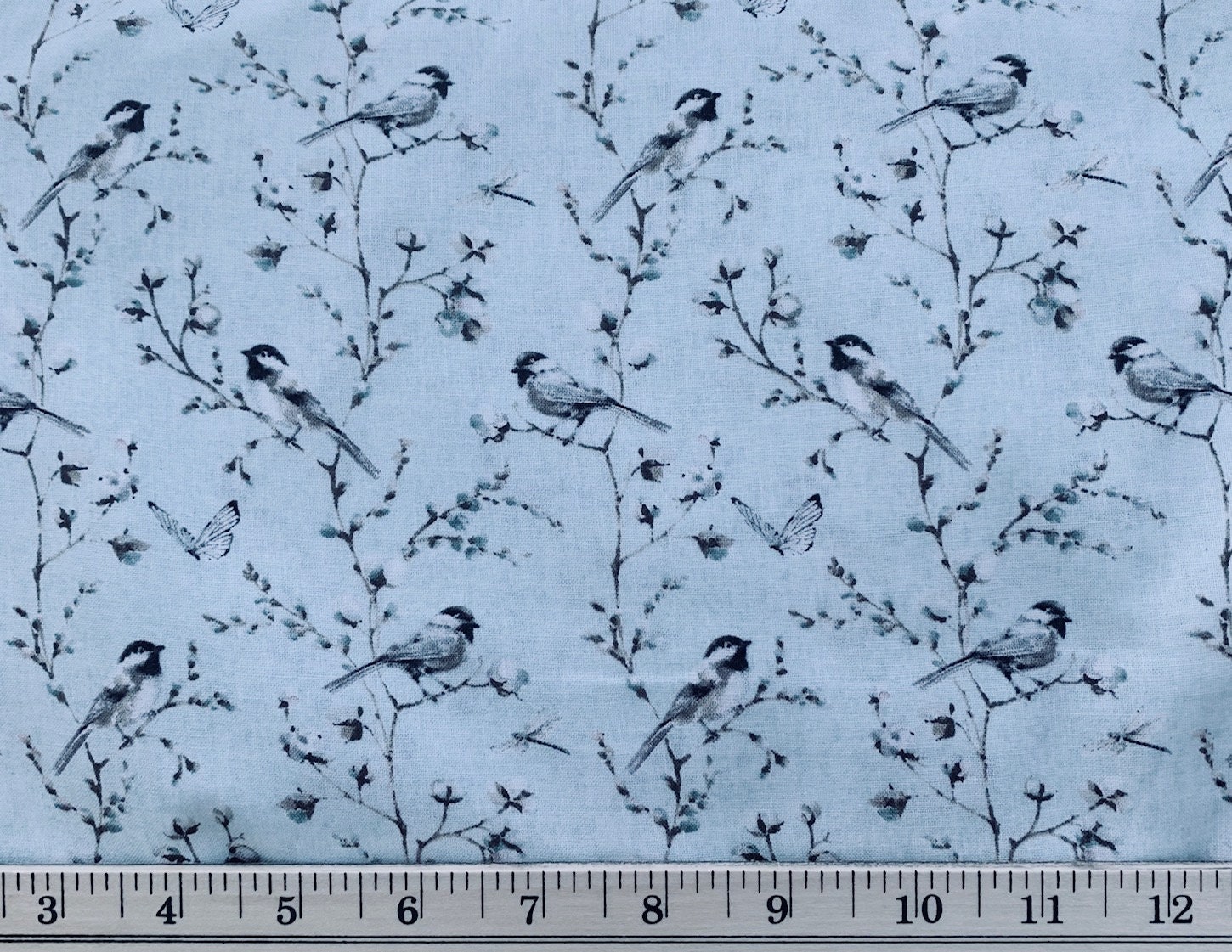 Bird Fabric A Country Weekend Lisa Audit Seaglass Birds and Butterflies ...