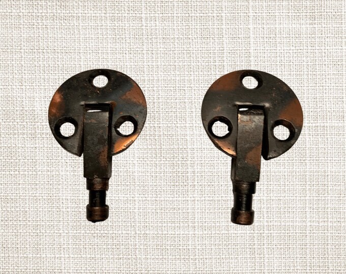 Vintage Singer Sewing Machine Desk Hinges Cabinet Head Pin Recessed ...