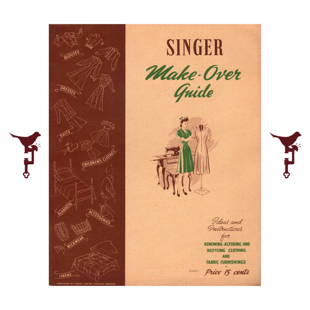 Singer Make-over Guide Booklet / Early 1940s Clothing / Guide to ...