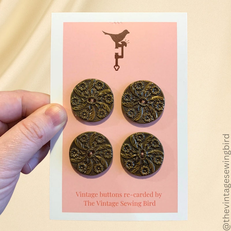 Metal Mirror Buttons - Etsy