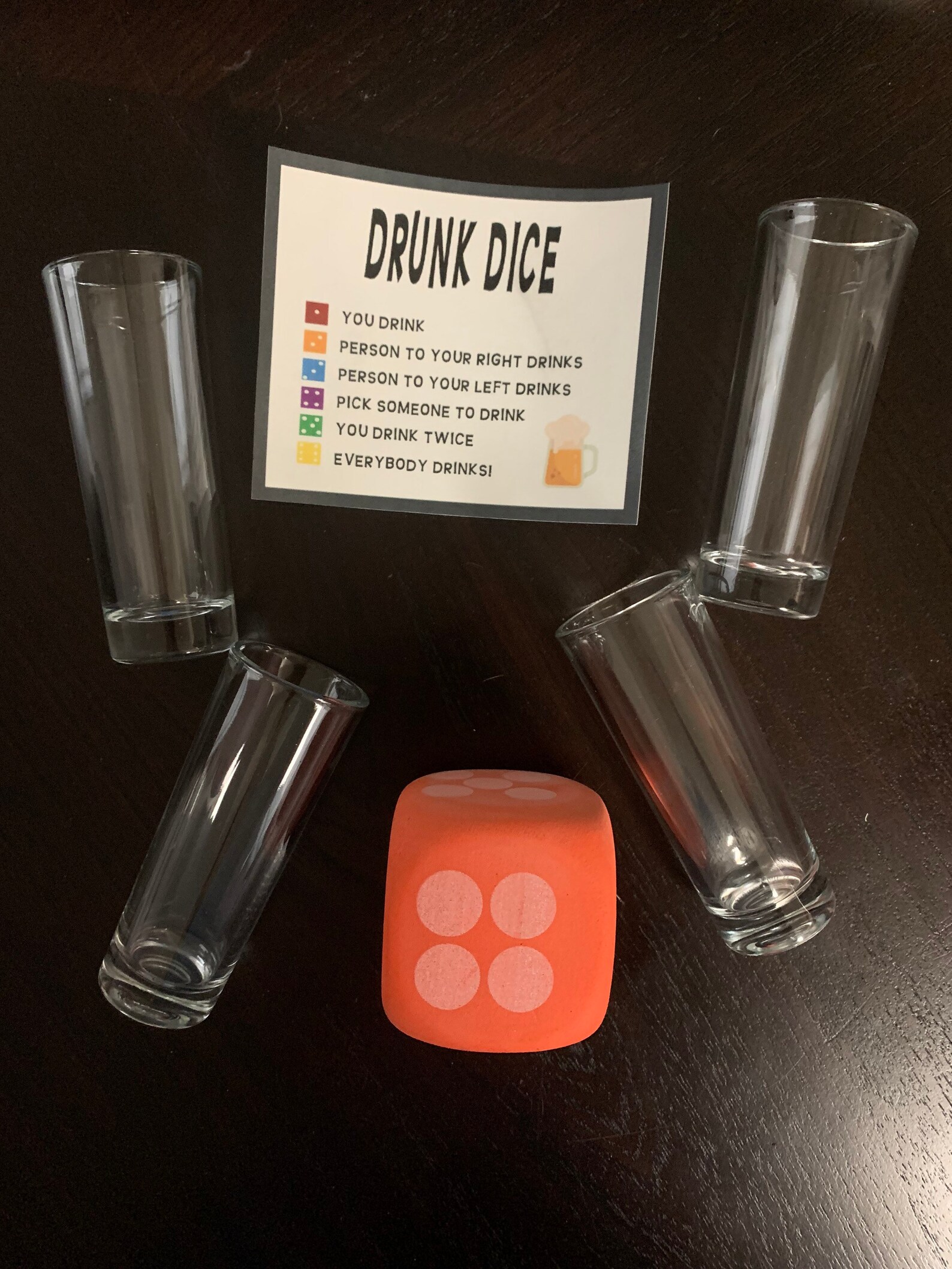 Drunk Dice, Drinking Game - Etsy