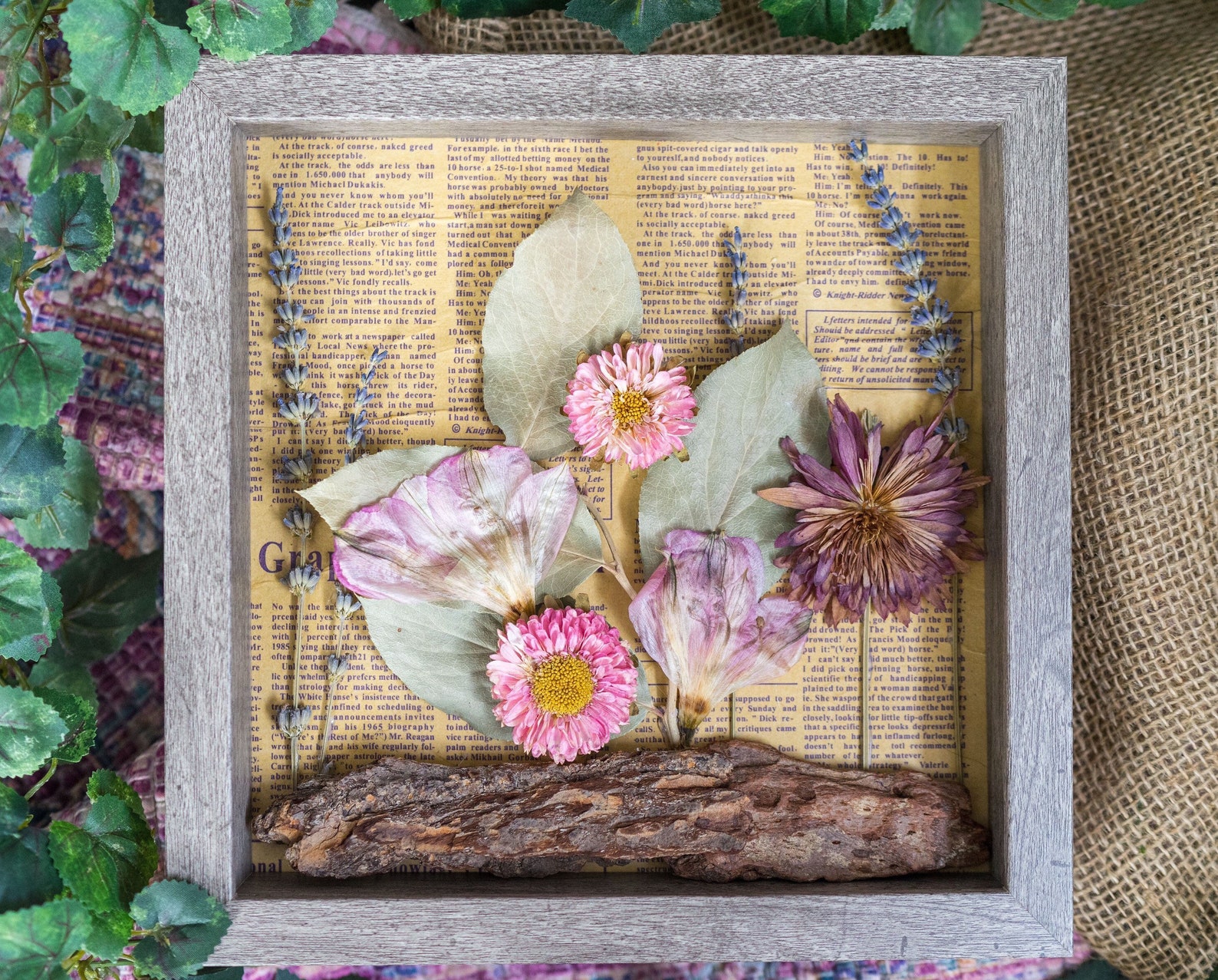 Dried Flower Art - Etsy