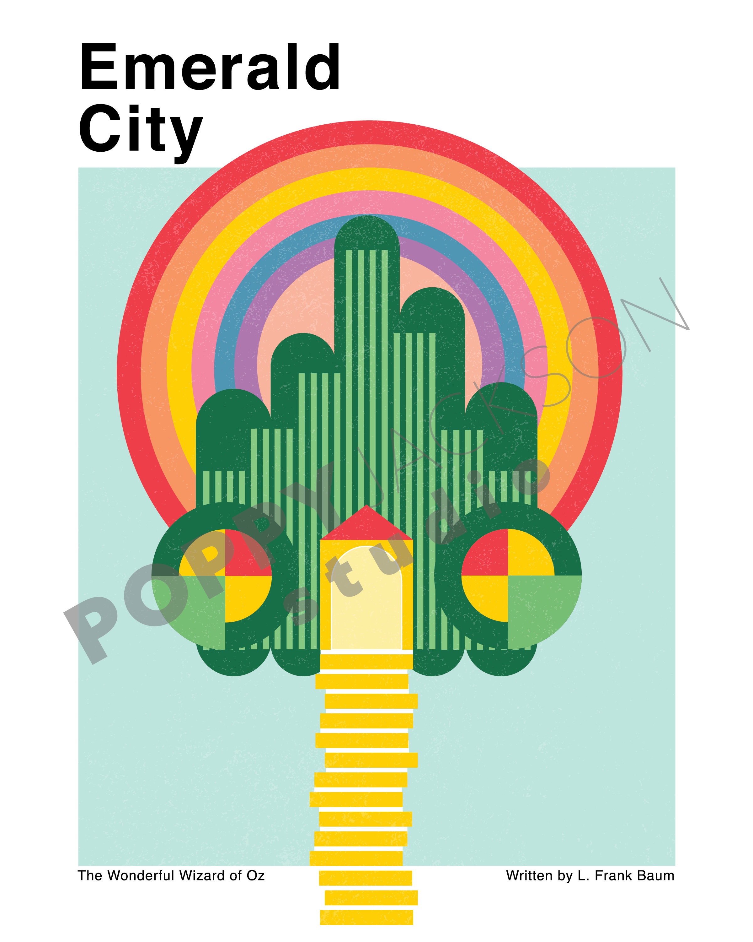 Wizard of Oz Print, Modern Art Print, Kids Wall Decor, Wizard of Oz ...