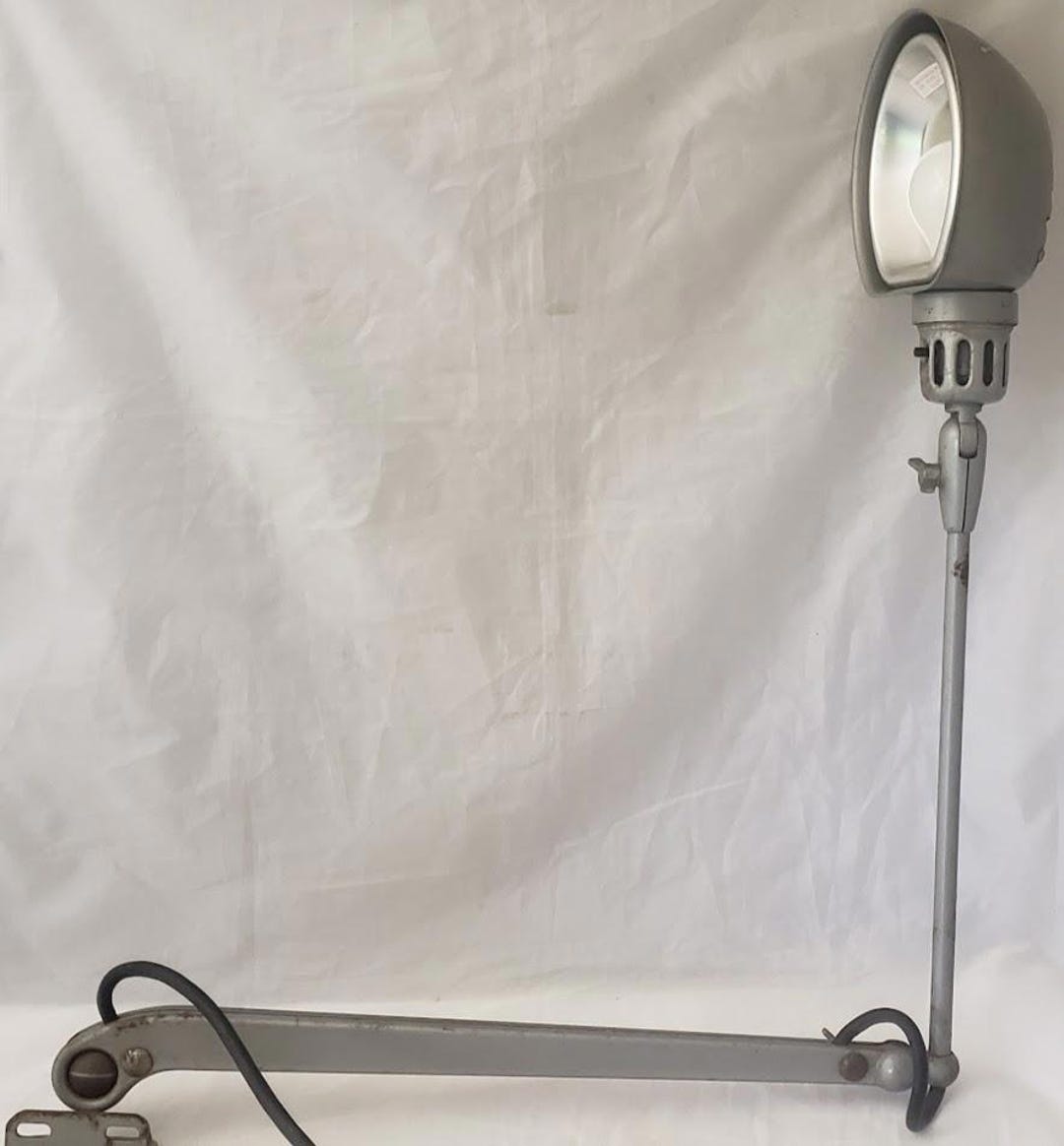 Vintage Dazor Swivel Desk Lamp Industrial Light Articulating Drafting ...