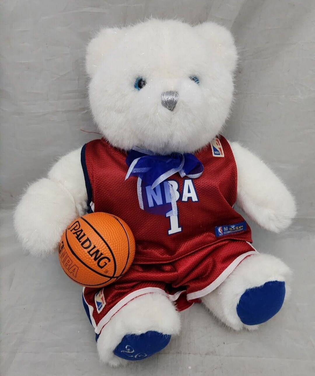 Build a Bear BAB Y2K Millennium White Cub Limited NBA Basketball W ...